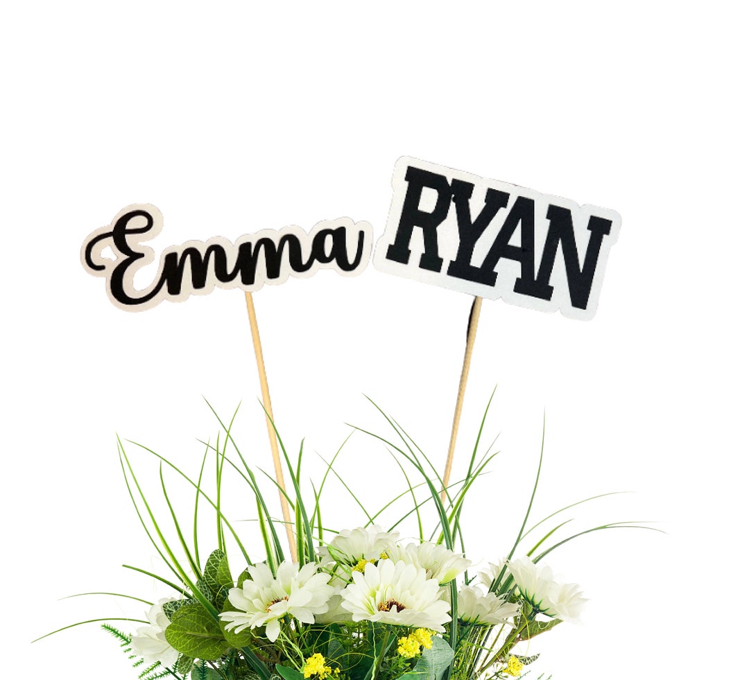 Graduation Centerpiece Picks, Personalized Picks, Graduation Party ...