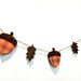 Fall Wood Garland Acorn Garland Thanksgiving Decoration, Autumn Sign ...