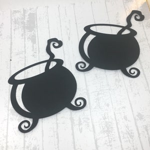 Witch Cauldron Die Cut 4" Halloween Party Place Cards - Table Decor ...