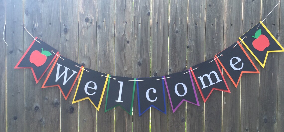 Welcome Banner Classroom Decoration Back to School Sign - Etsy