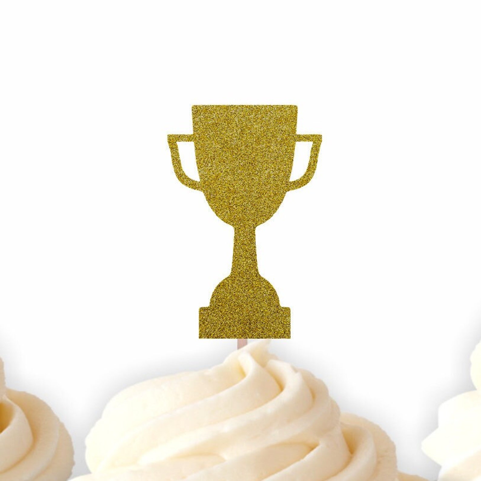 Trophy Cupcake Toppers, Team Party Decorations, Championship ...