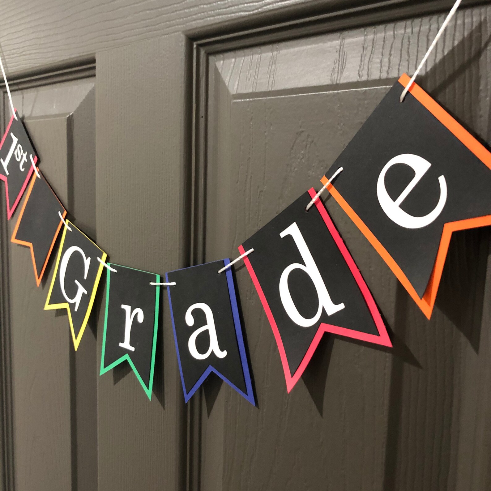 Classroom Door Banner Select a Grade Teacher Sign | Etsy