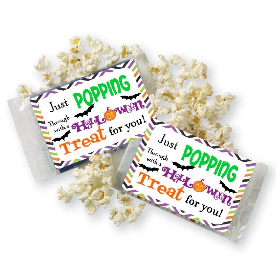 Instant Download Halloween Popcorn Wrappers Printable | Etsy