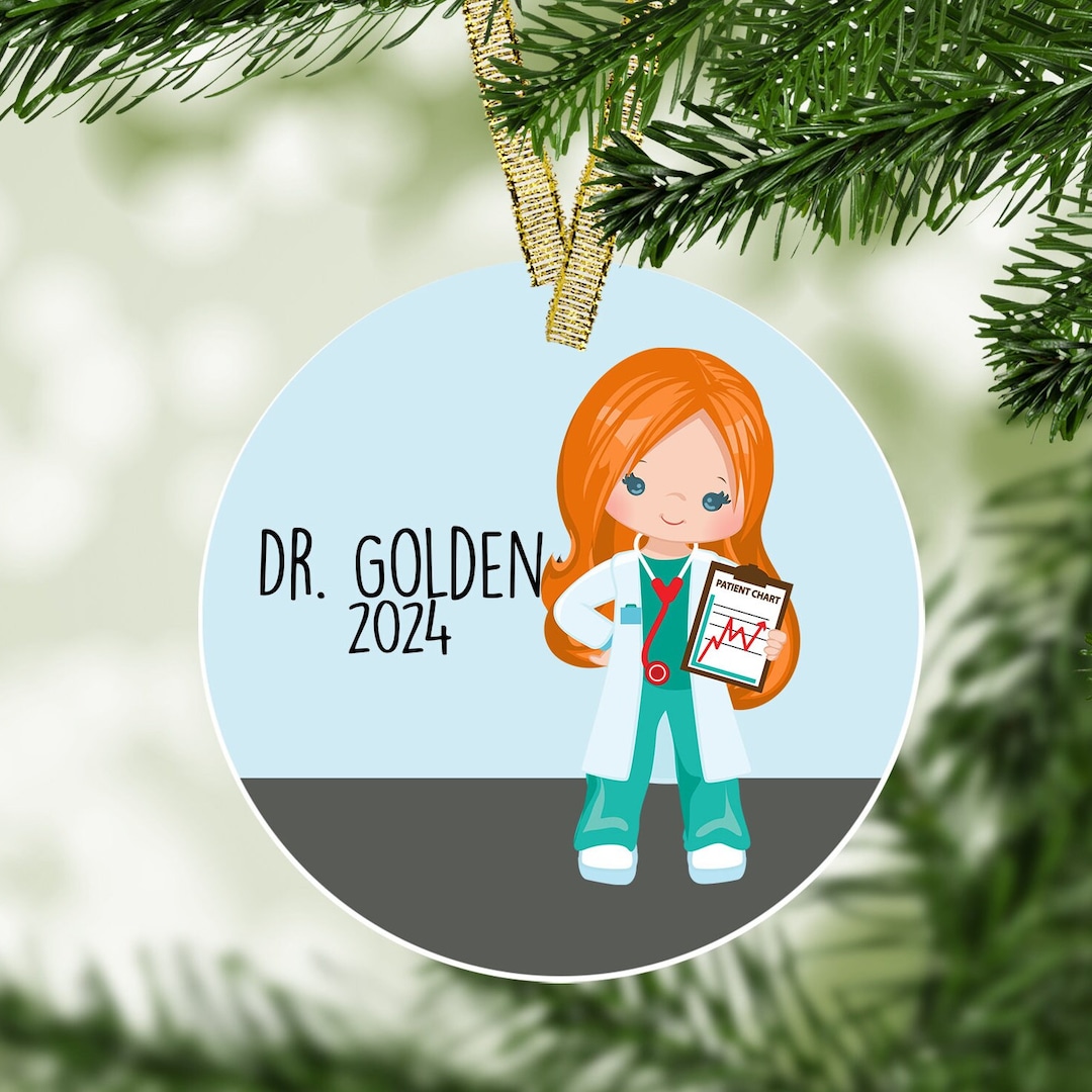 Doctor Christmas Ornament, Personalized Ornament, Doctor Gift, Medical ...