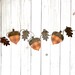 Fall Wood Garland Acorn Garland Thanksgiving Decoration, Autumn Sign ...