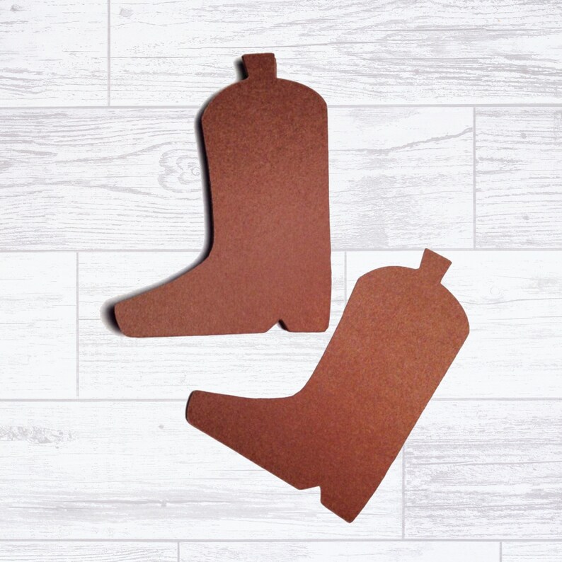 Cowboy Boot Paper Die Cut Western Theme Birthday Party - Etsy