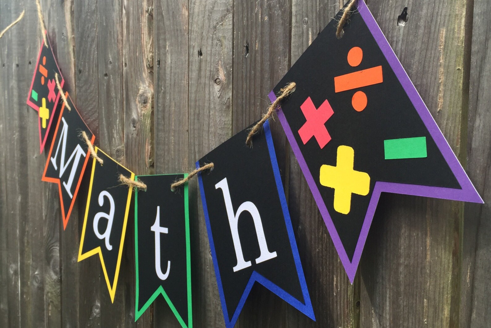 Math Banner Classroom Decor Bulletin Board Math Teacher - Etsy