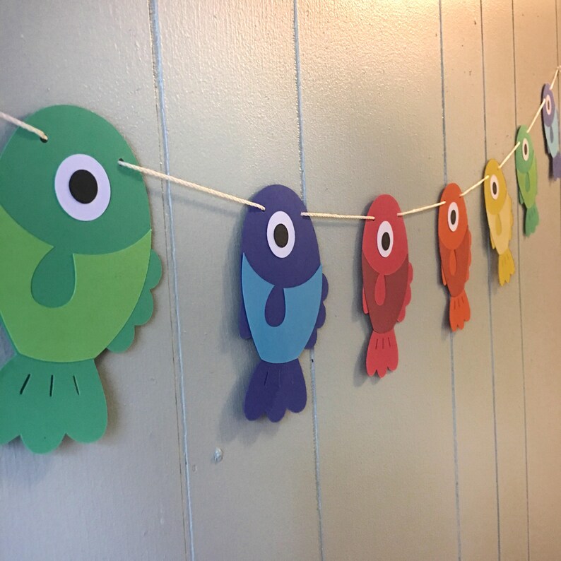 Fishing Theme First Birthday Banner Fish Party Birthday | Etsy