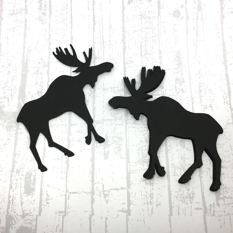 Moose Paper Die Cuts Wilderness Theme Birthday Party Place - Etsy