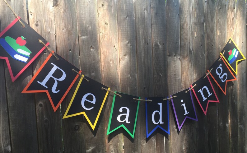 Reading Banner Classroom Decor Back to School Teacher - Etsy