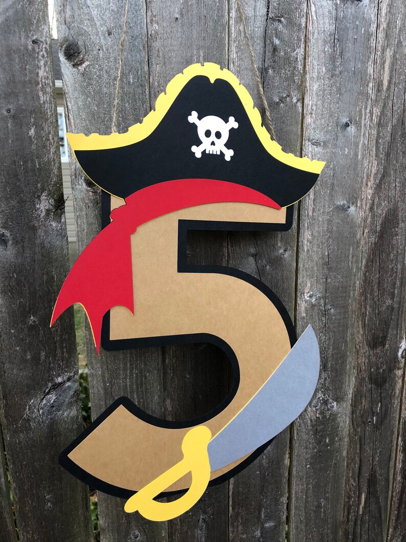 Pirate Party Sign Pirate Theme Birthday Party Door Hanger | Etsy