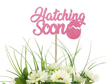 Hatching Soon Cake Topper, Farm Themed Baby Shower, Dinosaur Baby ...