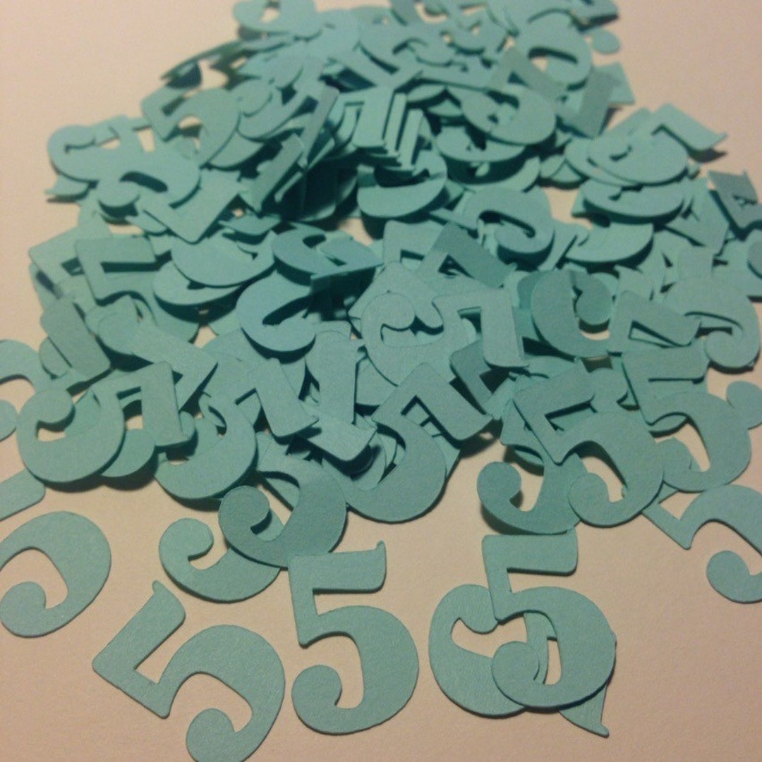 Number Confetti Table Sprinkles Birthday Party Table - Etsy