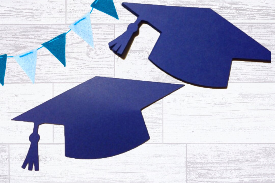 Graduation Cap Paper Die Cuts Class of 2024 College Graduation Party 4 ...