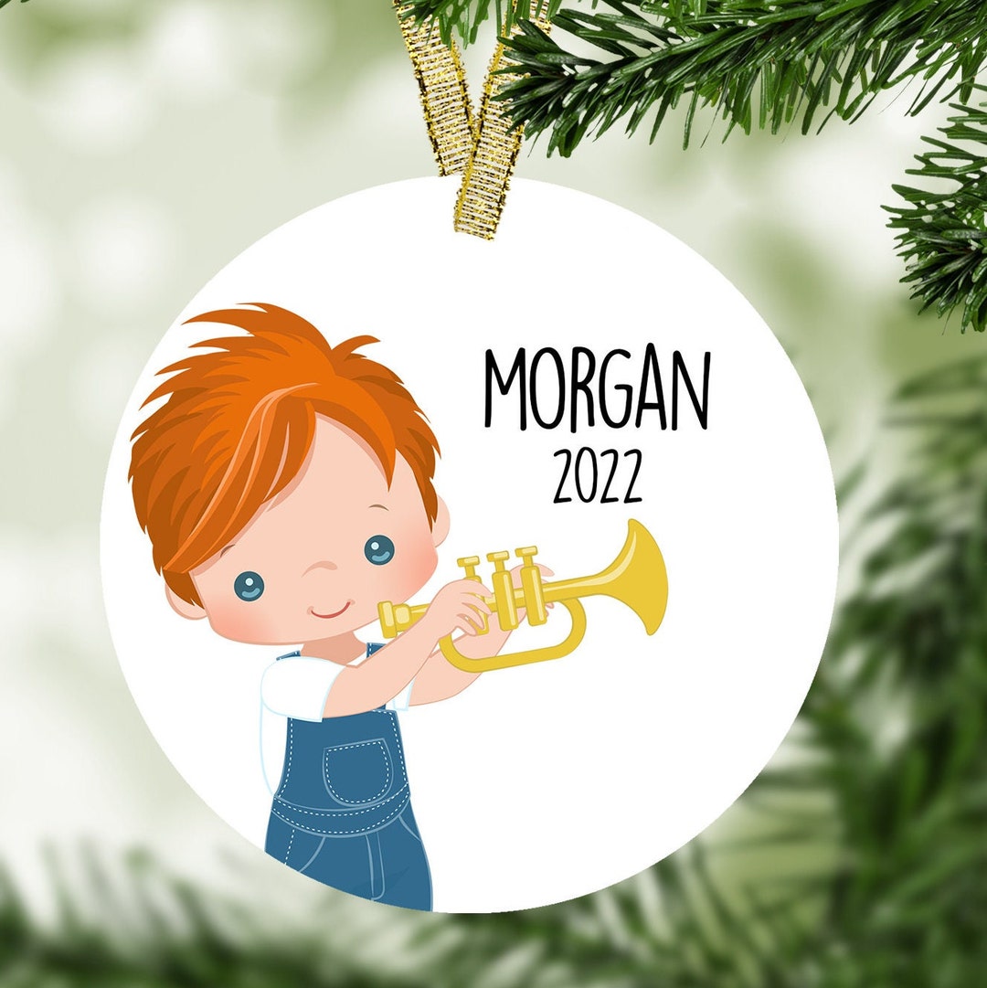 Trumpet Player Personalized Christmas Ornament - Trumpet Ornament ...