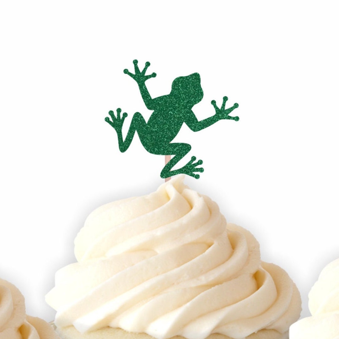 Tree Frog Cupcake Toppers, Frog Food Picks, Frog Party Decor ...