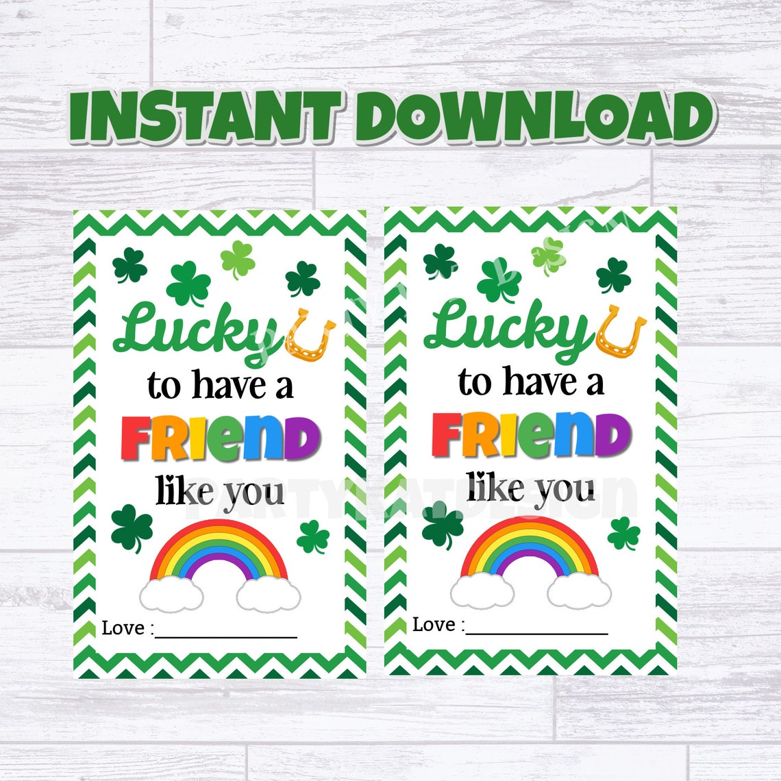 Lucky to Have a Friend Like You St. Patrick's Day Tag St. - Etsy