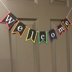 Classroom Welcome Door Banner Decoration - Back to School Class Sign ...