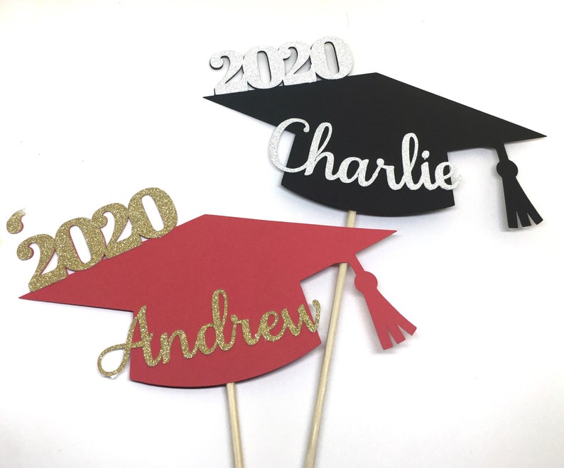 Personalized Graduation Centerpiece Picks 6 piece set | Etsy