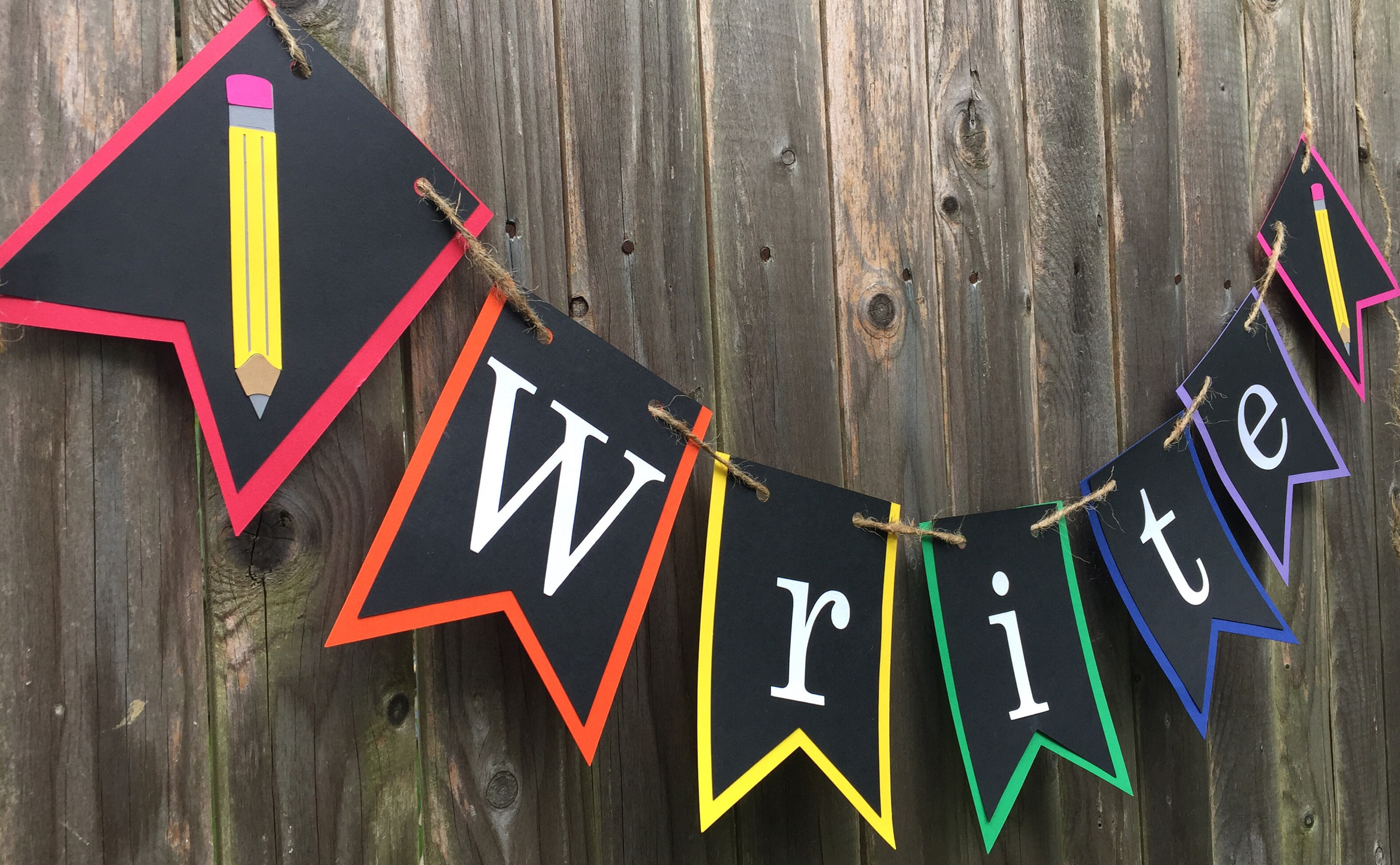 Write Classroom Banner Back to School Teacher Banner - Etsy