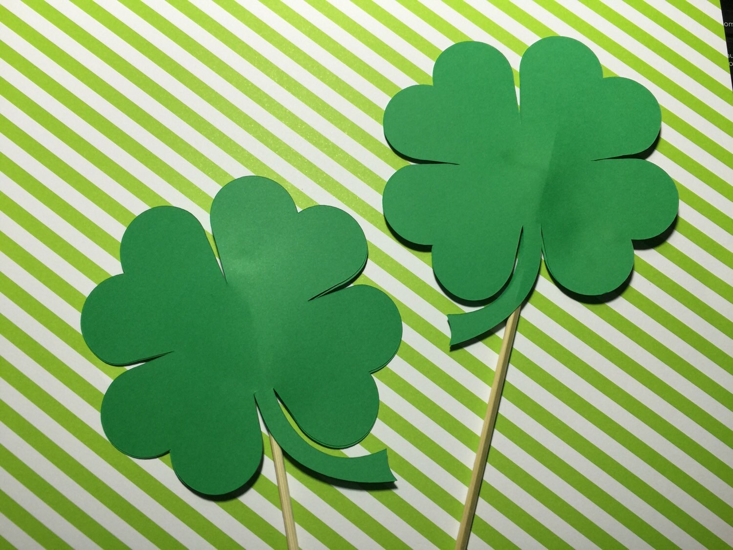 Shamrock Centerpiece Picks 3 Pc Set St Patrick's Day - Etsy