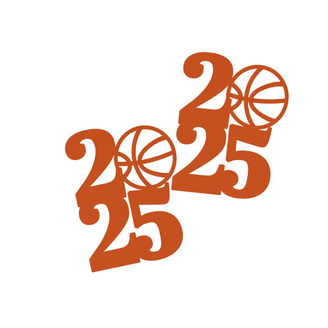 Class of 2025 Basketball Paper Die Cuts - Graduation Party, College ...
