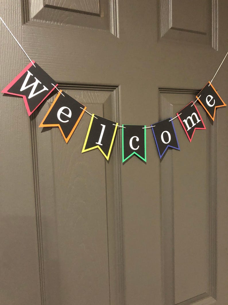 Classroom Welcome Door Banner Decoration - Back to School Class Sign ...