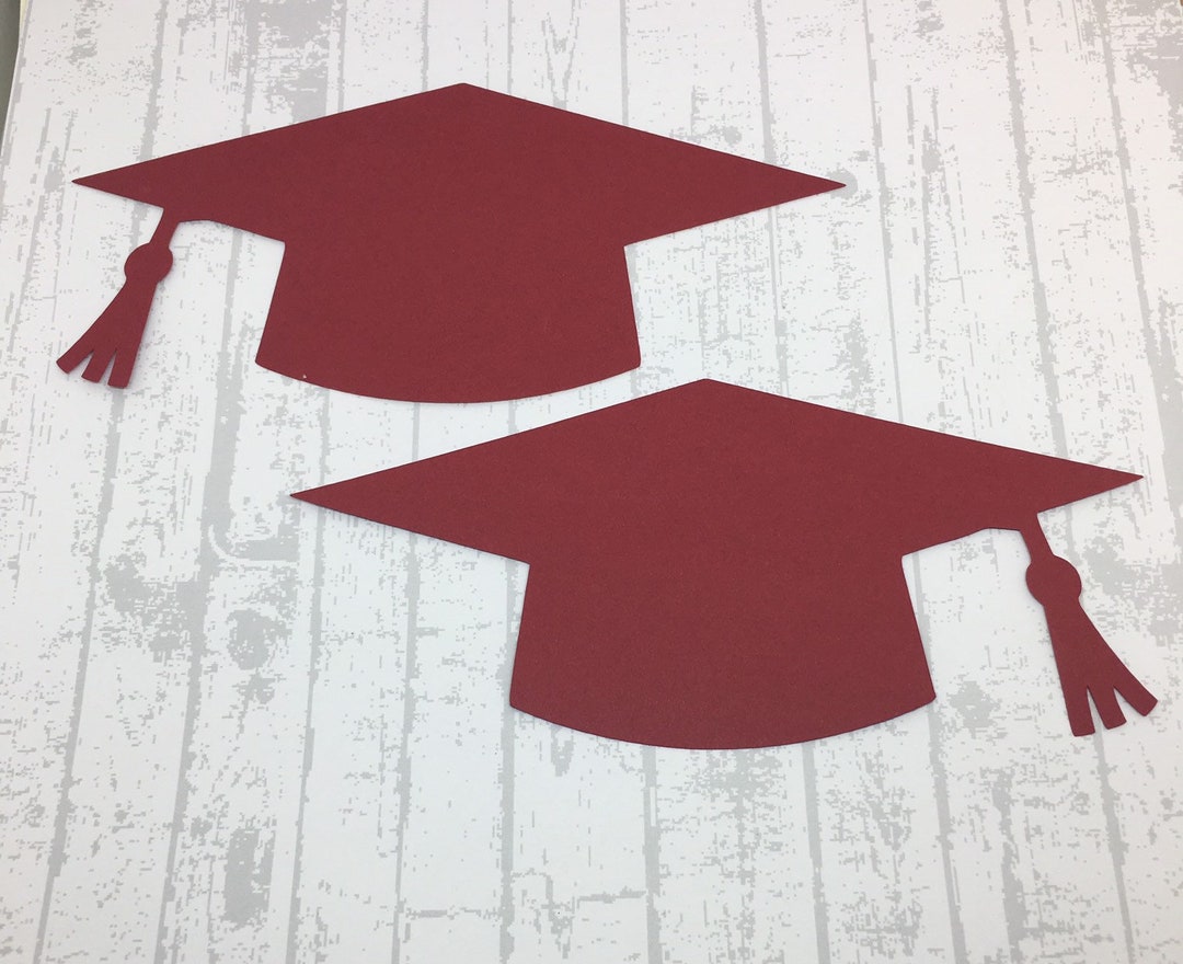 Graduation Cap Paper Die Cut - 5.5", Class of 2024, Graduation Party ...