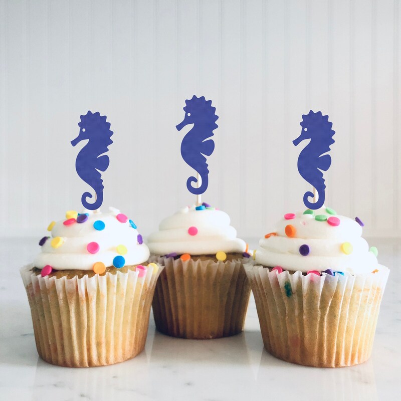 Seahorse Cake Topper - Etsy