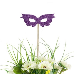 Masquerade Mask Centerpiece Picks, Theatre Party Decor, Masquerade ...