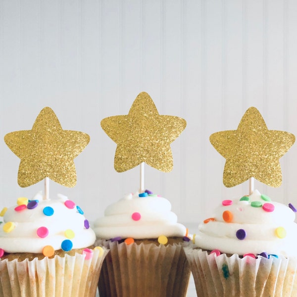 Star Cupcake Topper - Etsy