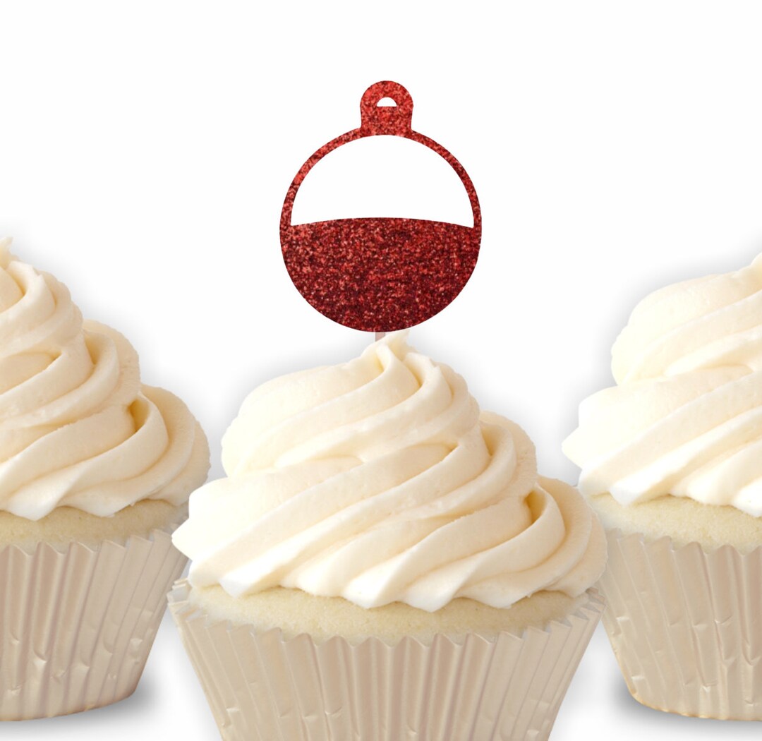 Bobber Cupcake Toppers, Fishing Birthday Party Decor, Ocean Decor ...