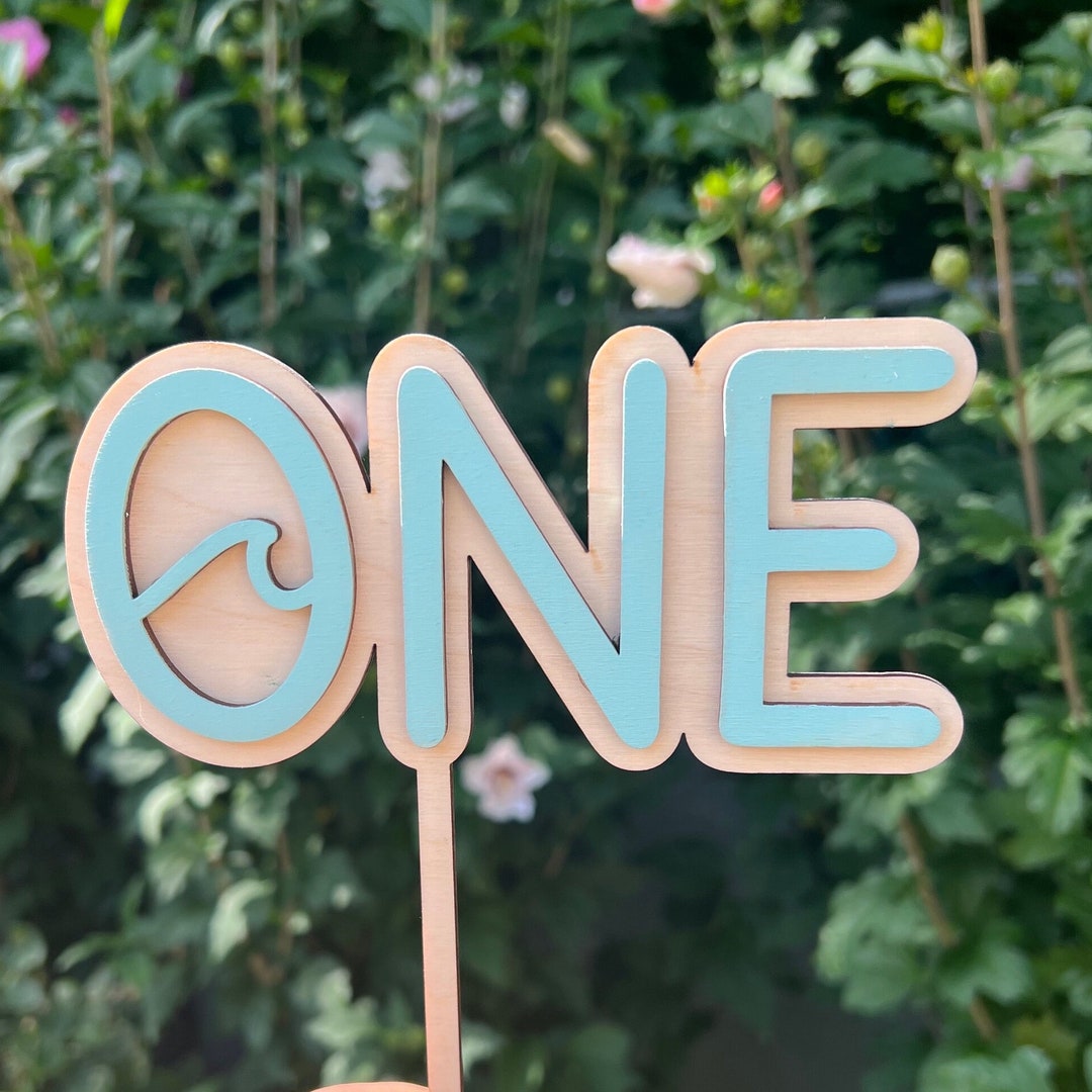 Wave Cake Topper, Beach Themed, Surf Themed Birthday, First Birthday ...