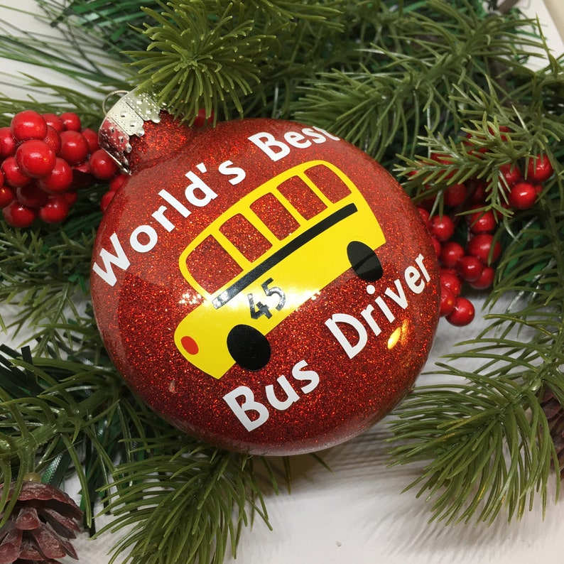 School Bus Driver Christmas Ornament Personalized Gift | Etsy