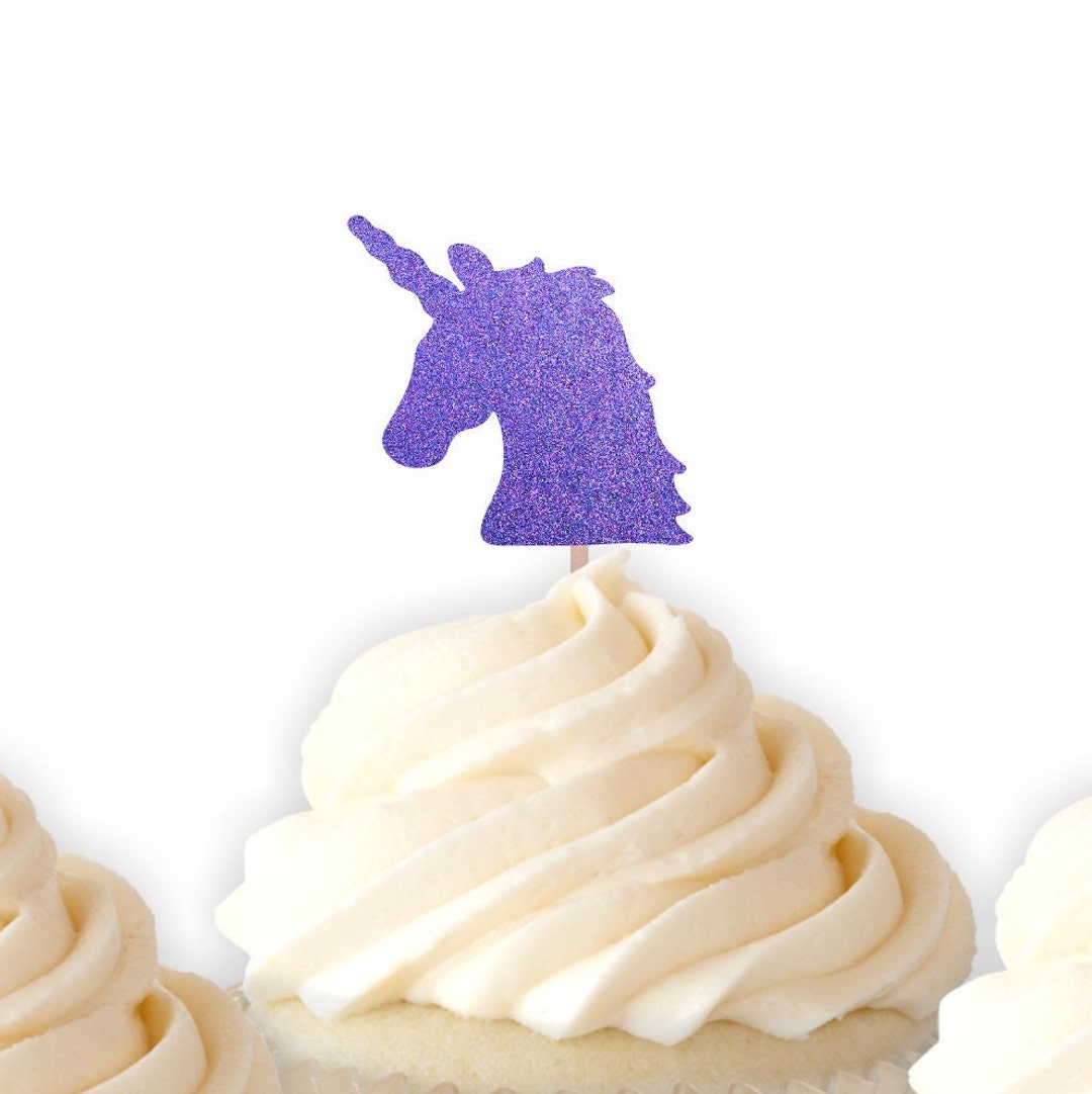 Unicorn Cupcake Toppers, Unicorn Party, Food Picks, Birthday Party ...