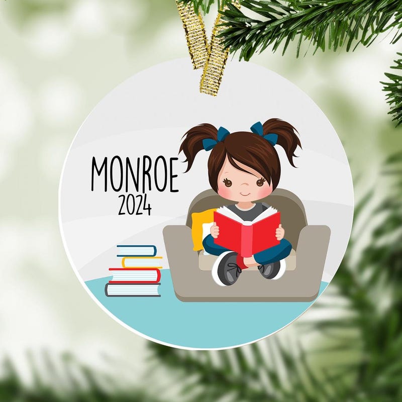 Library Ornament - Etsy