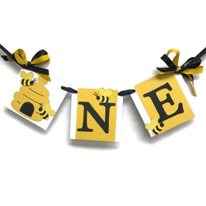 Queen Bee First Birthday Banner - Baby Shower, Party Decorations, Bee ...