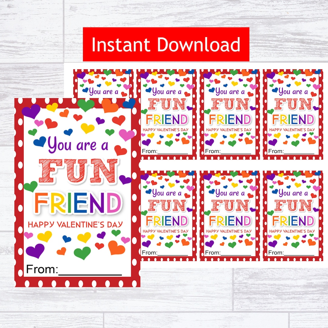 You Are A Fun Friend Printable Tag - Instant Download Dip Candy Label ...