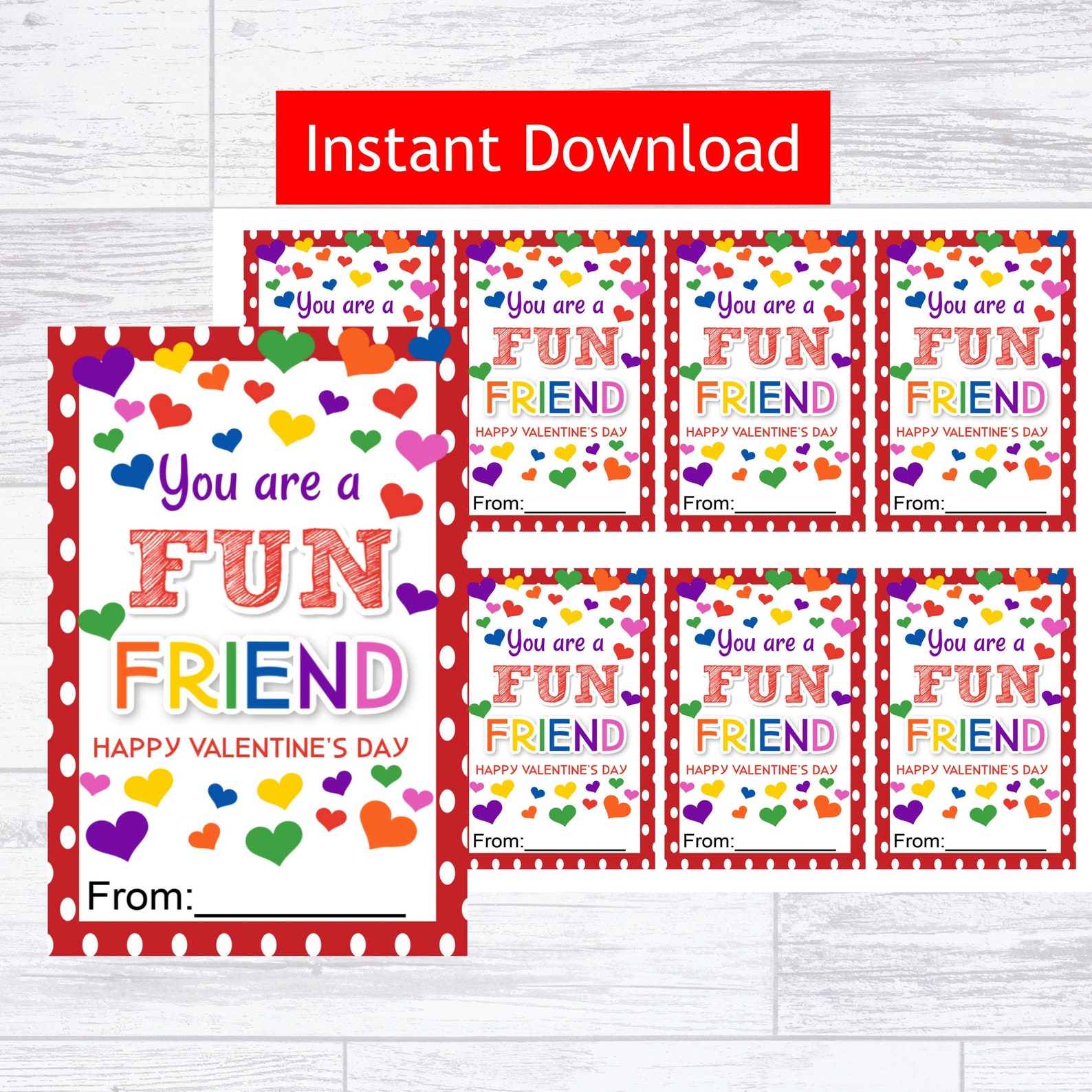 You Are A Fun Friend Printable Tag Instant Download Dip | Etsy