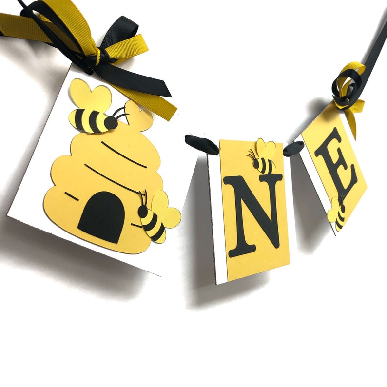 Queen Bee First Birthday Banner Baby Shower Party - Etsy