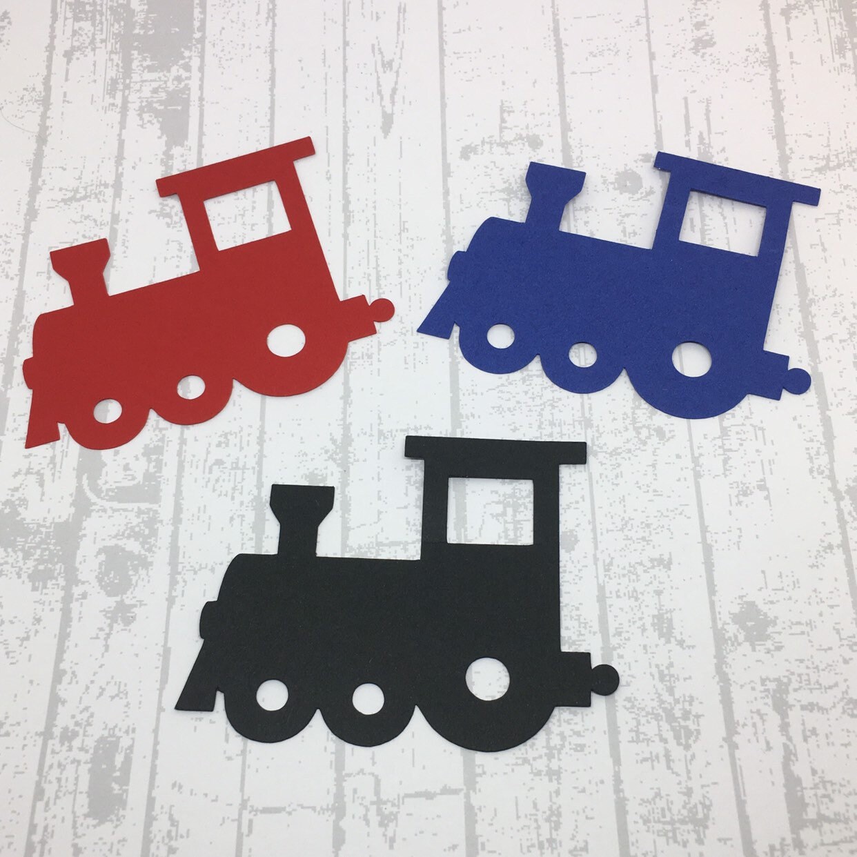 Train Paper Die Cut Birthday Party Decorations 3 Name - Etsy