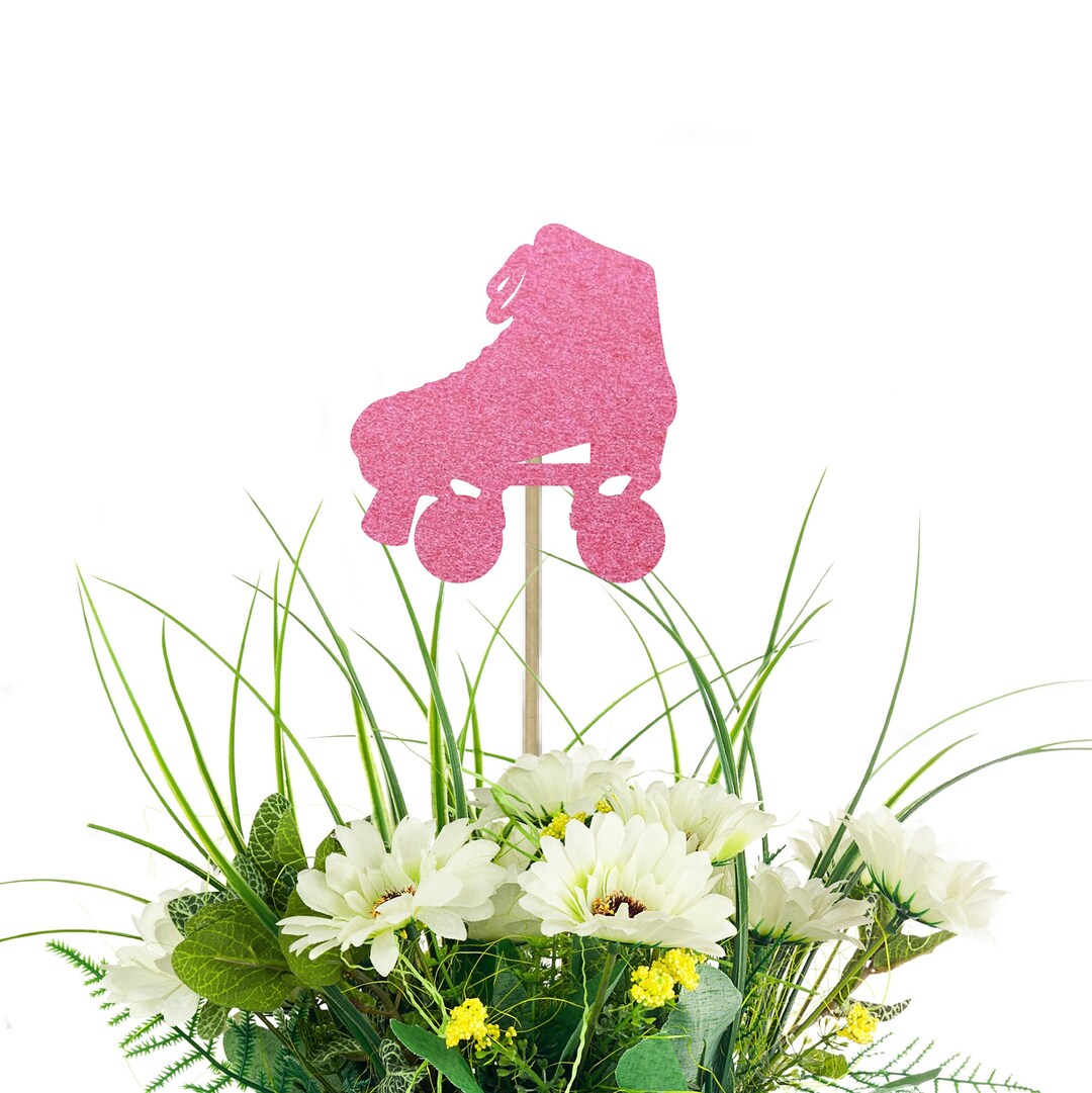 Roller Skate Centerpiece Picks, Skating Party Decor, Birthday Party ...