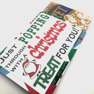 Christmas Popcorn Wrappers - Microwave Popcorn, Party Favors, Christmas ...