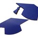 Graduation Cap Paper Die Cuts Class of 2024 College Graduation Party 4 ...