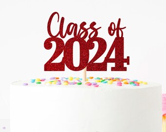 Personalized Name Graduation Custom Cake Topper, Grad Party, Class of ...
