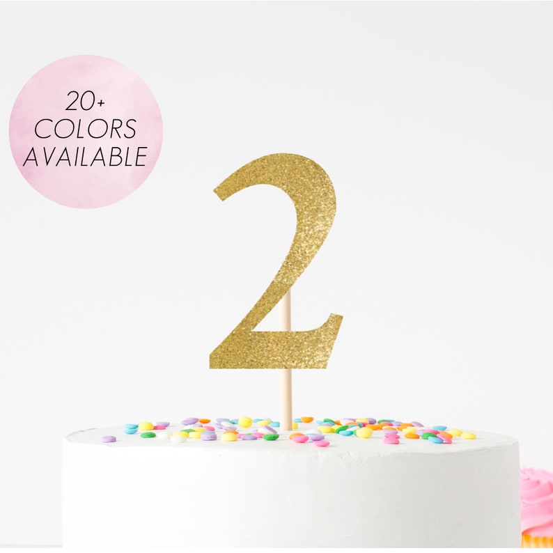 Two Cake Topper Second Birthday Cake Topper Birthday Party - Etsy