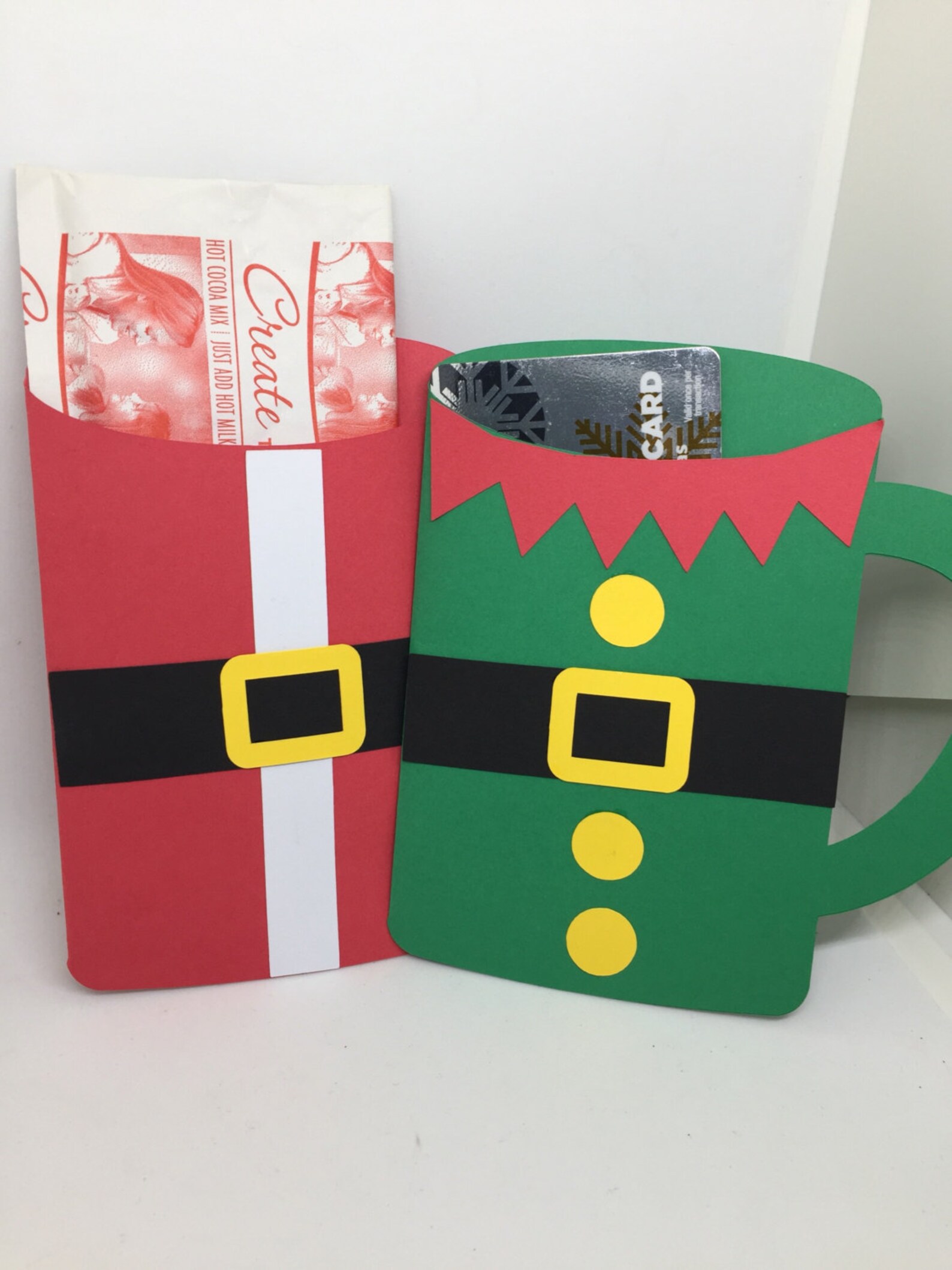 Santa Claus and Christmas Elf Hot Cocoa Pocket Mugs Hot | Etsy