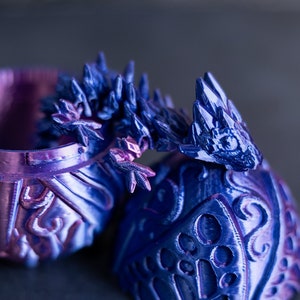 Cinderwing Baby Gemstone Dragon 3D Printed Dragon With Butterfly Egg ...