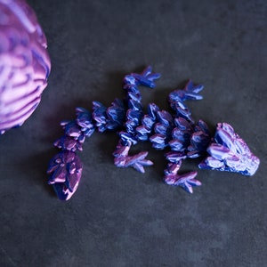 Cinderwing Baby Gemstone Dragon 3D Printed Dragon With Butterfly Egg ...