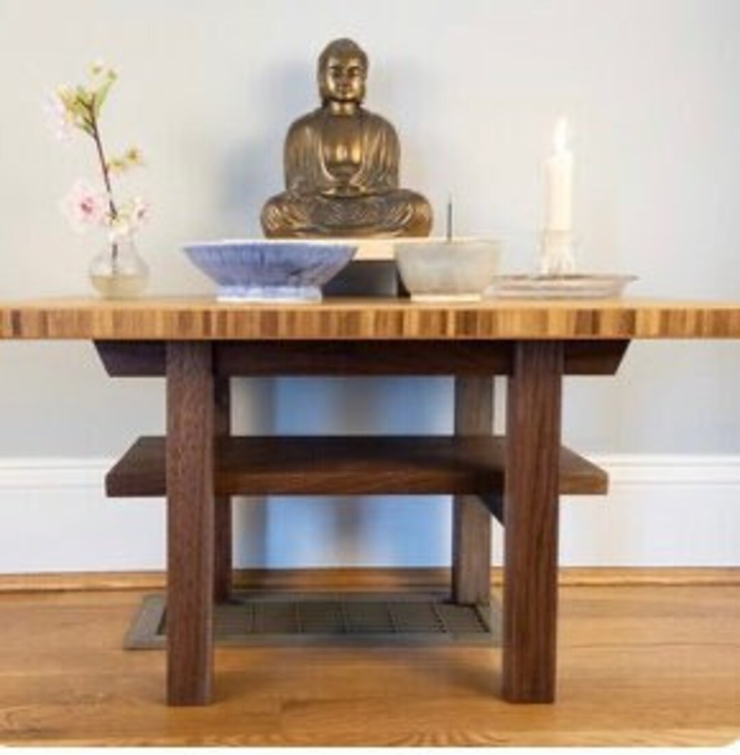2-tier Custom Made Floor Altar Made of Bamboo and Walnut by - Etsy